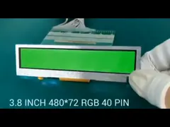 Cina Tipo a 3,8 pollici TFT LCD, 480X72 risoluzione, interfaccia di RGB di 40 perni, 300cd/m2 di Antivari, in vendita
