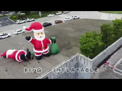 Modello accogliente soffiato aria all'aperto gonfiabile gigante For Christmas/partito/natale delle decorazioni di Natale di Santa Claus 26Ft
