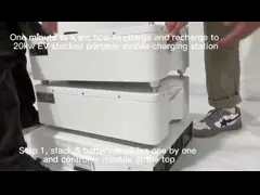 Energieopslag CCS 1 CCS 2 de Draagbare Elektrische Batterij 19.2kwh van de Autolader