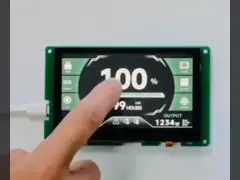 China 4.3 Inch UART TFT Display 480x272 TTL Interface 8N1 UART, CMOS/3.3V TTL for sale