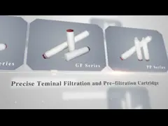 China 2.5 Inch Glass Fibre PP Pleated Polypropylene Filter Cartridge For Gas Filtration for sale
