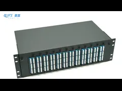 3U 288C MPO Patch Panel With 12 Cassettes Equipped With Cable Management