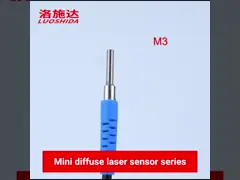 China M12 Proximity Switch Diffuse Laser Proximity Sensor Switch 300mm Distance Adjustable Laser Measurement for sale