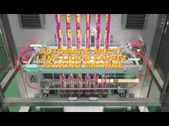 China Stainless Steel Sachet Packing Machine Jam Jelly Candy Stick Multi Lane Packaging Machine for sale