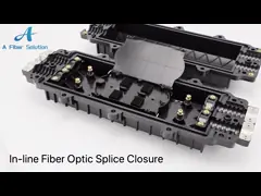 China 48 Core 96 Core Mini Optical Fiber Joint Closure With 2 Inlet 2 Outlet for sale