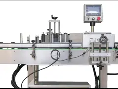 Pneumatic Round Bottle Automatic Labeling Machine Glass for Cosmetic Jar Can 300KG