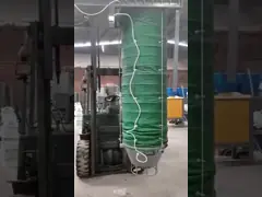 Recipiente de tamaño grande del cemento que descarga el camión del sistema del equipo que carga el canal inclinado telescópico