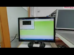 제품 테스트의 실험실 현장 디스플레이
