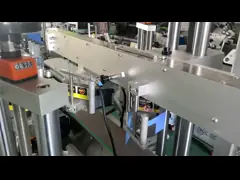 China YM620 Automatic Square Bottles Label Applicator Jerry Can F-Styel Jugs Two Heads Labeling Machine for sale