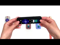 TV Remote Shaped Baby Silicone Products Teether Toy For Infants 3+ Months