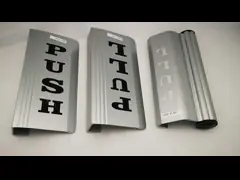 Aluminum Door Cover Plate Handle Pull And Push Handle For Glass Door Hardware Accessories