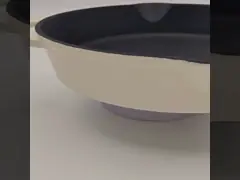 enamel cast iron frying pan