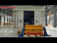 Carro Steerable elétrico do trilho dos moldes do móbil da maquinaria