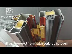 PA66 GF25 Strips Inserted Noise and Heat Resistant Aluminum Broken Bridge Windows