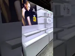 China Wood Floor Standing Cosmetic Display Stands For Whole Shop Shop Shelf for sale