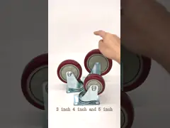 Medium duty single bearing red pvc caster introduction-YLcaster