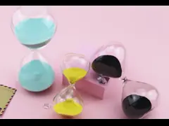 Minuto decorativo de encargo del contador de tiempo 60 de la arena 30 minuto del minuto 50 con la base de madera