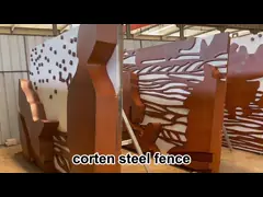 China Decoration Corten Steel Privacy Panels Garden Corten Steel Fencing Panels for sale
