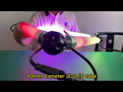 China Addressable Tripod 26 hole 360 Round Light Pixel Tube Create Triangular Cube IP65 Led Full Color 3d SPI Rgb  Dmx 24v Digital Tube for sale