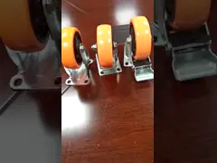Medium duty hollow core orange pvc caster introduction-YLcaster