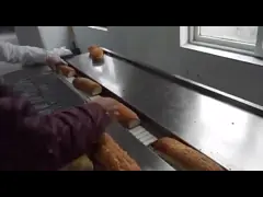 Impacchettatrice del pane del servomotore di alta qualità, impacchettatrice del pane di acciaio inossidabile del commestibile