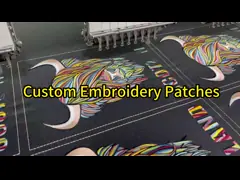 Animal Embroidered Iron On Clothing Patches 5 - 8cm Pandone Color For Garment