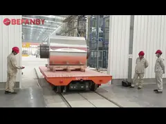 Electric Rail Guided 2000kg Weight Transfer Cart