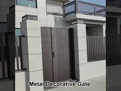 China Rust Resistant Galvanized Metal Decorative Gate Ornamental Aluminum Gates for sale