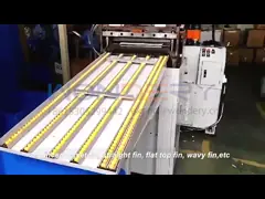 Hw does one wavy fin making machine works?