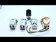 China IEC inlet socket snap-in compact Mains EMI Filter 250V for Coffee Equipment with switch for sale