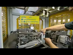 crimping machine of heater plastic tank , plastic tank clinching machine