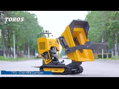 Rubber Track Gasoline Mini Dumper 500kg Strong Climbing Ability