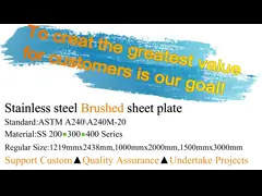Black No.4 Stainless steel sheet plate