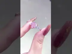 heart pink diamond ring