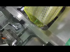 China Semi Automatic Citrus Net Bag Packaging Machine Sweet Potato Orange Mesh Bag Fruit Package Machine for sale