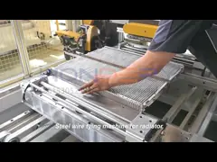 How does the radiator / condenser core steel wire tying machine work?