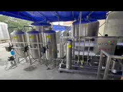 Máquina purificadora de água RO industrial 2,5 W de aço inoxidável à prova de ferrugem