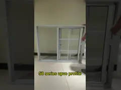 China Fixed Ventilator UPVC Sliding Window And Door With Grill Mosquito Mesh for sale