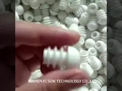 Injection molding of round plug