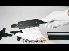 Aluminum Copper Core Black Thickened Led Track Rail Surface Mounted Three Wire