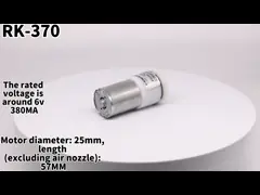 Cina ASLONG RK-370 6V Pompa di ossigenamento e ossigenamento Motore di pompa d'aria a corrente continua Motore di pompa d'aria a micro vuoto in vendita