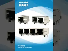 China Female Right Angle RJ45 Jack Connector , PCB Double Layer RJ45 Modular Connector for sale