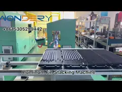 Automatic heat exchanger aluminum  fin machine with fin stacker