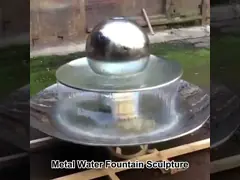 China Stainless Steel Abstract Art Fountain Sculpture Metal Garden Sculptures Statues Anti Corrosion for sale