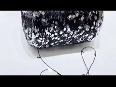 Sequin Yarn For Hand Knitting And Melon Seed or Drop Sharp Sequin Yarn large size sequin yarn for kn