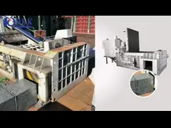 China Portable Scrap Baler Machine / Baling Press Machine 315 Tons Force Cuboid Block Cylinder for sale