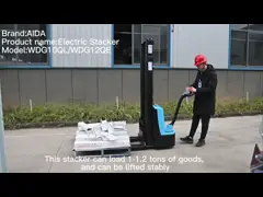 China intelligent Semi Electric Stacker 1.5 Ton Capacity , Electric Walkie Pallet Stacker battery operated pallet stacker for sale