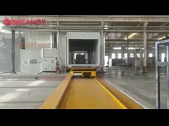 Over Long Table Size Electric Transfer Cart,20T Battery Powered Rail Transfer Trolley