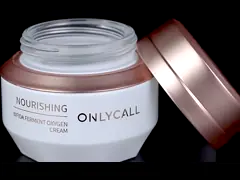 Creative art Hexagonal White Matte Skincare Bottle with Rose Gold Pump Dispenser