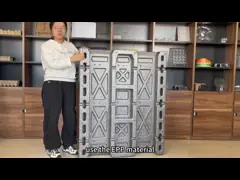 Singolo pallet di plastica affrontato a prova d'umidità 1200*1000*150mm di EPP dell'euro riciclabile del pallet